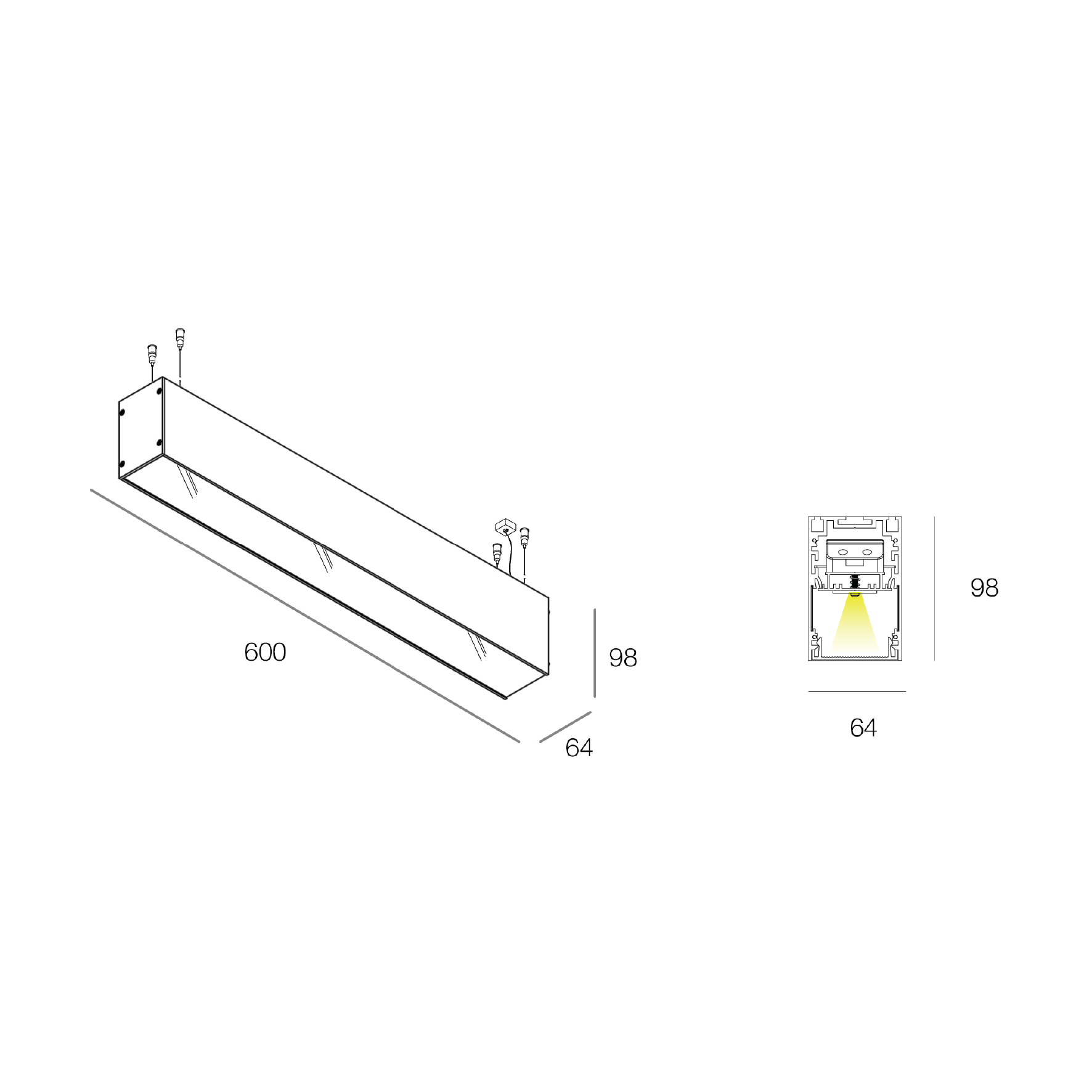 S-Extal – 600mm – morelighting